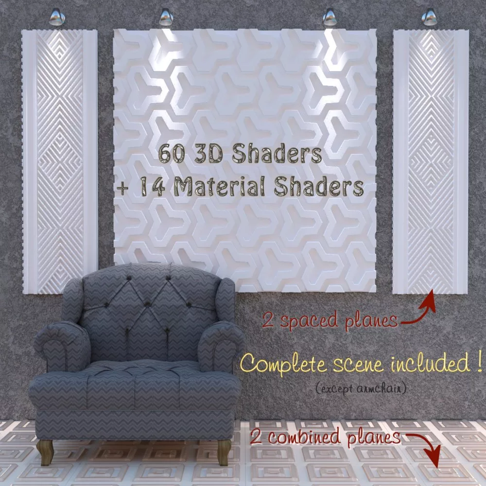 3D Planes maker. - IRAY shaders for DAZ ⋆ Freebies Daz 3D