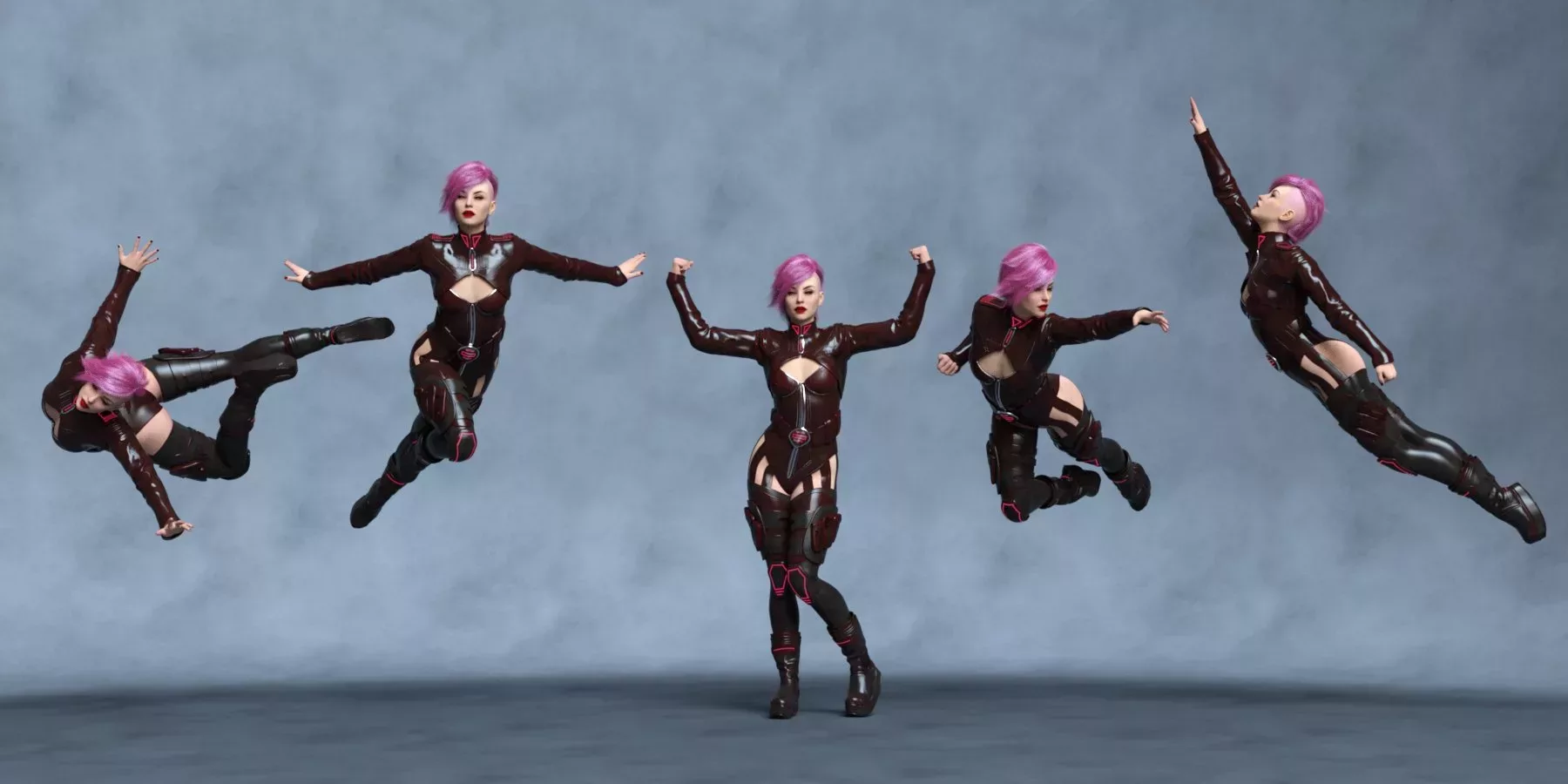 Action Hero Poses for Genesis 9 ⋆ Freebies Daz 3D